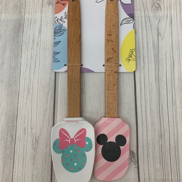 Disney | Kitchen | Disney Mickey Mouse Silicone Spatula And Spoon Set ...